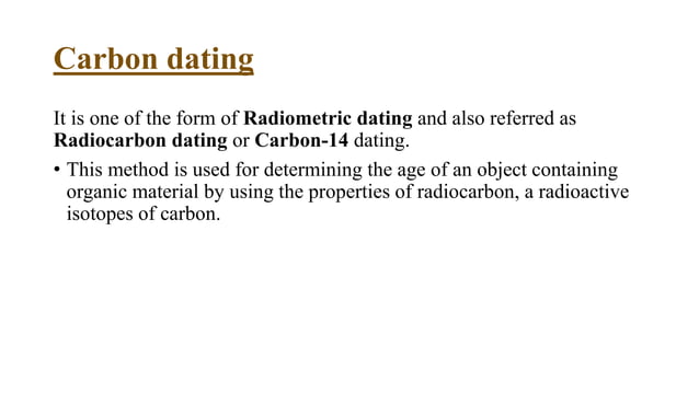 Carbon Dating-1.pptx | Chemistry | Science