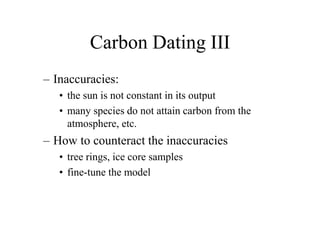 CarbonDatingSp2001.ppt
