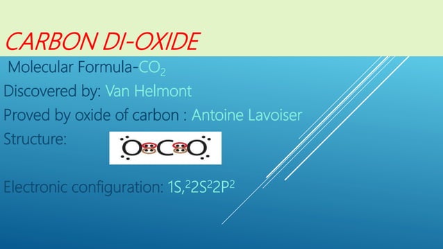 Carbondioxide | PPTX | Chemistry | Science