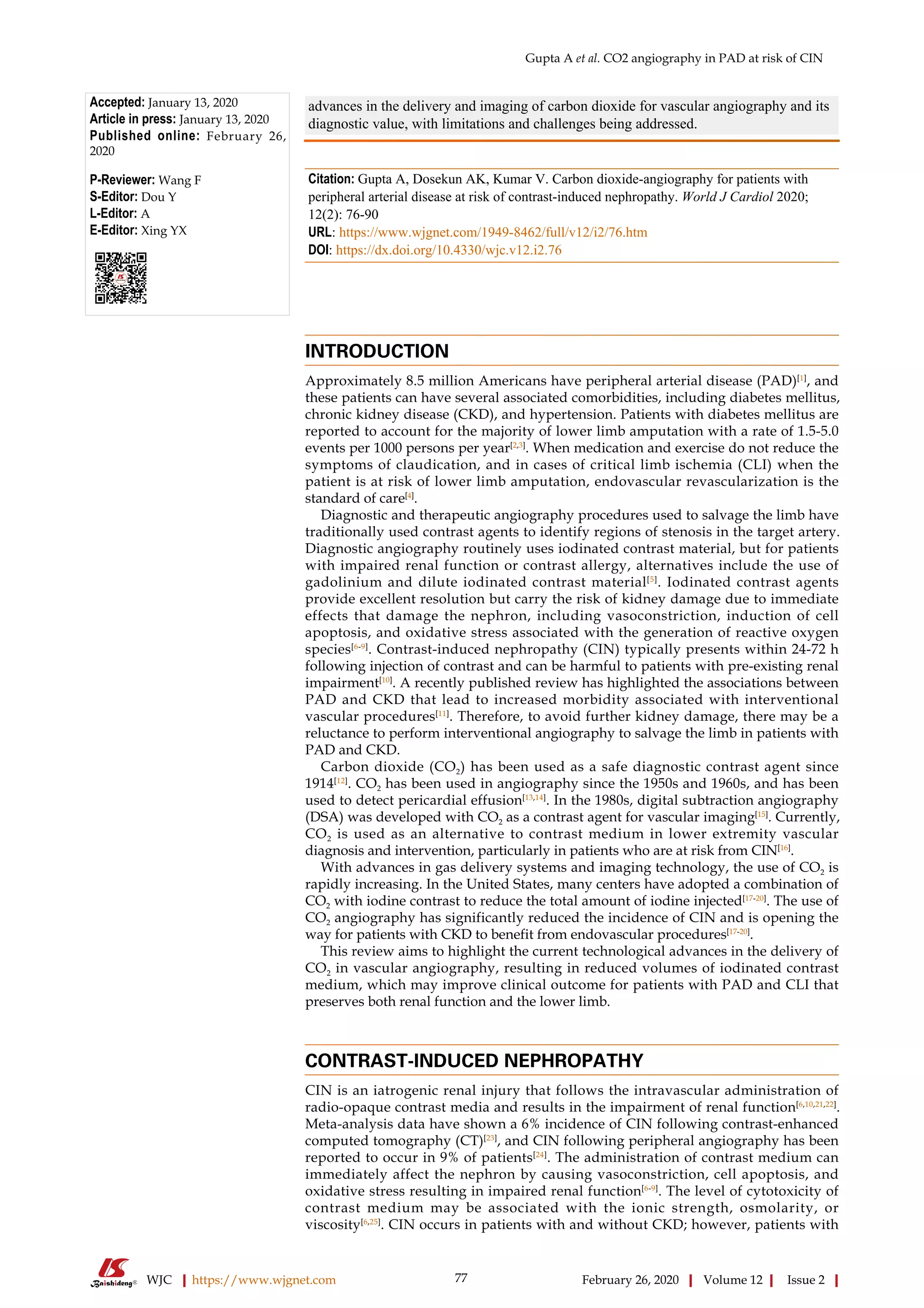 Carbon dioxide angiography | PDF
