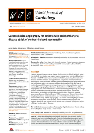 Carbon dioxide angiography | PDF