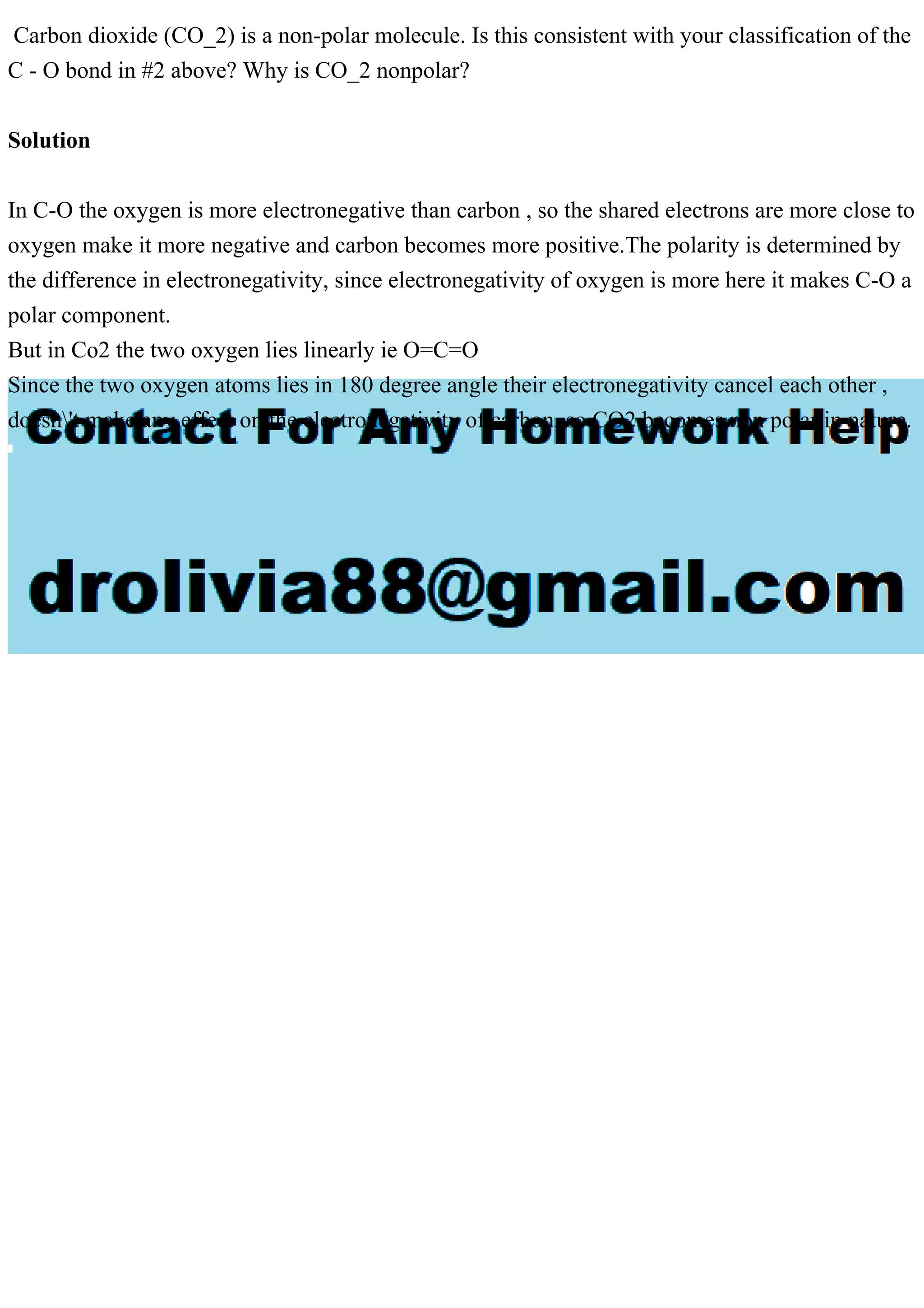 Carbon dioxide (CO_2) is a non-polar molecule. Is this consistent wit.pdf