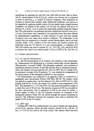 Carbon dioxide reforming of methane to synthesis gas over ni la2 o3 ...