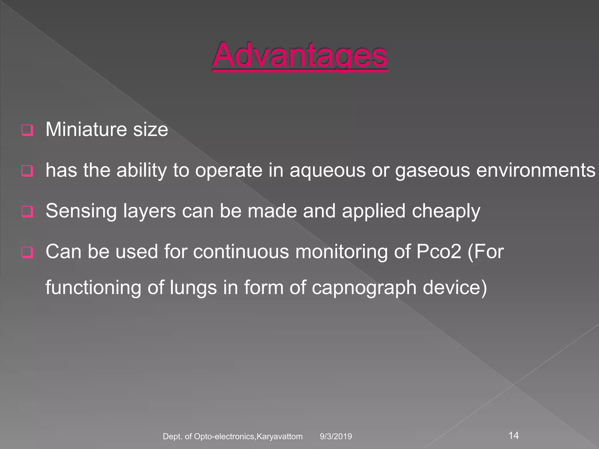 Biomedical sensor (Carbon dioxide sensor) | PPTX