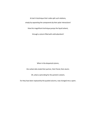 Carbon dots poem rise | DOCX | Chemistry | Science