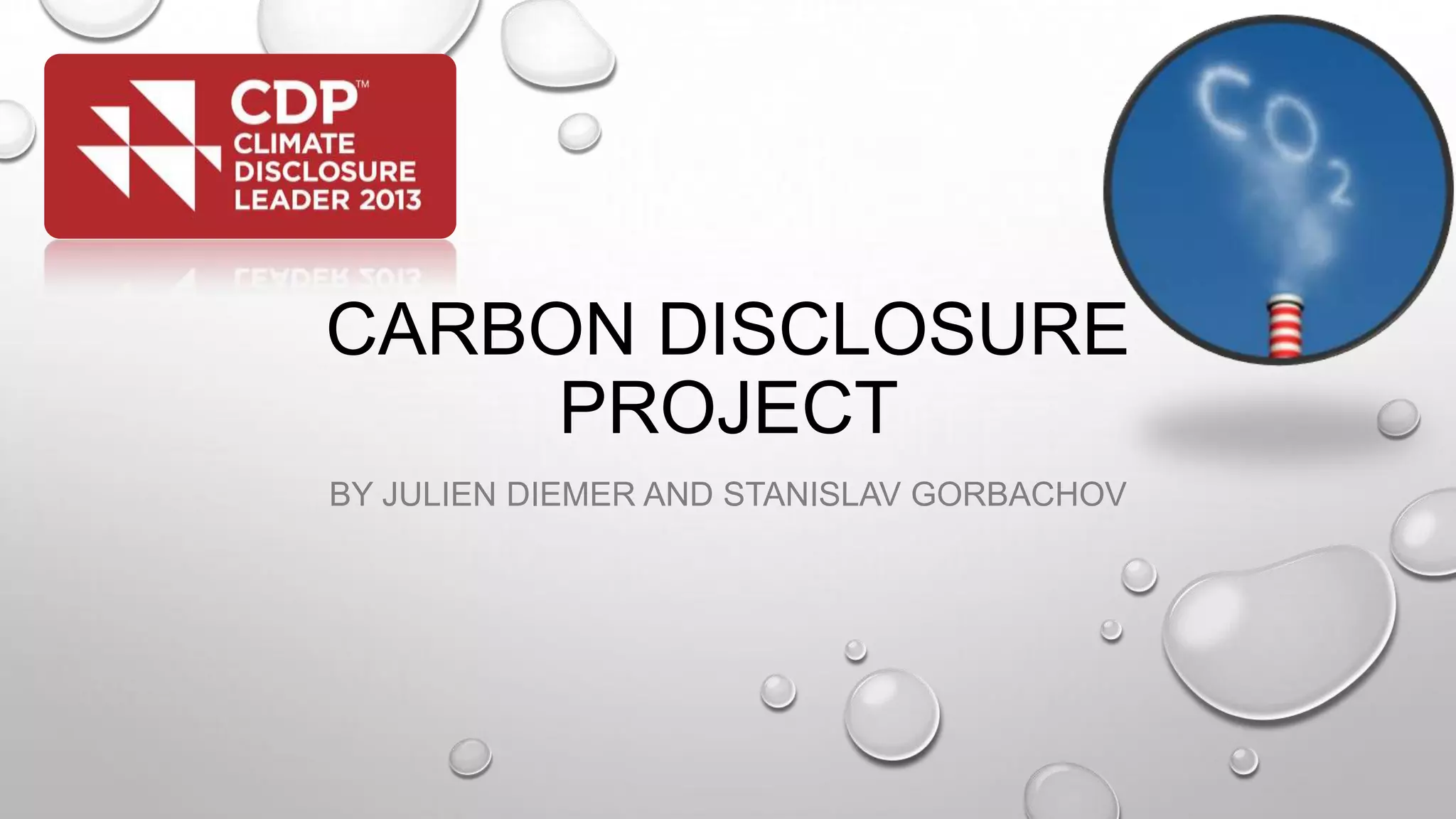 Carbone disclosure project | PPTX