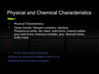 Carbon and Nitrogen Families | PPT