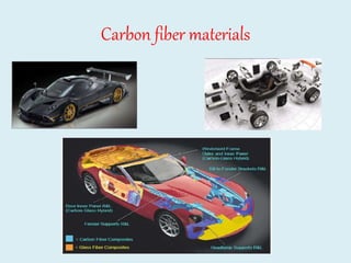 Carbon fibers in automotive and aircraft applications | PPTX
