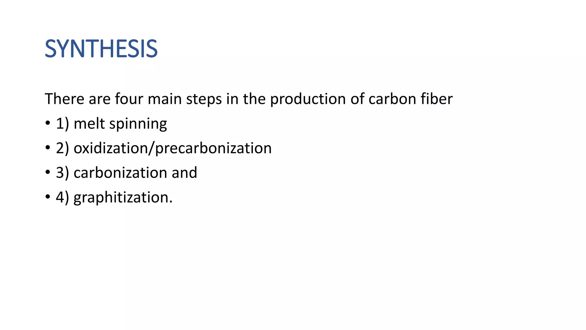 Carbon fiber synthesis | PPTX