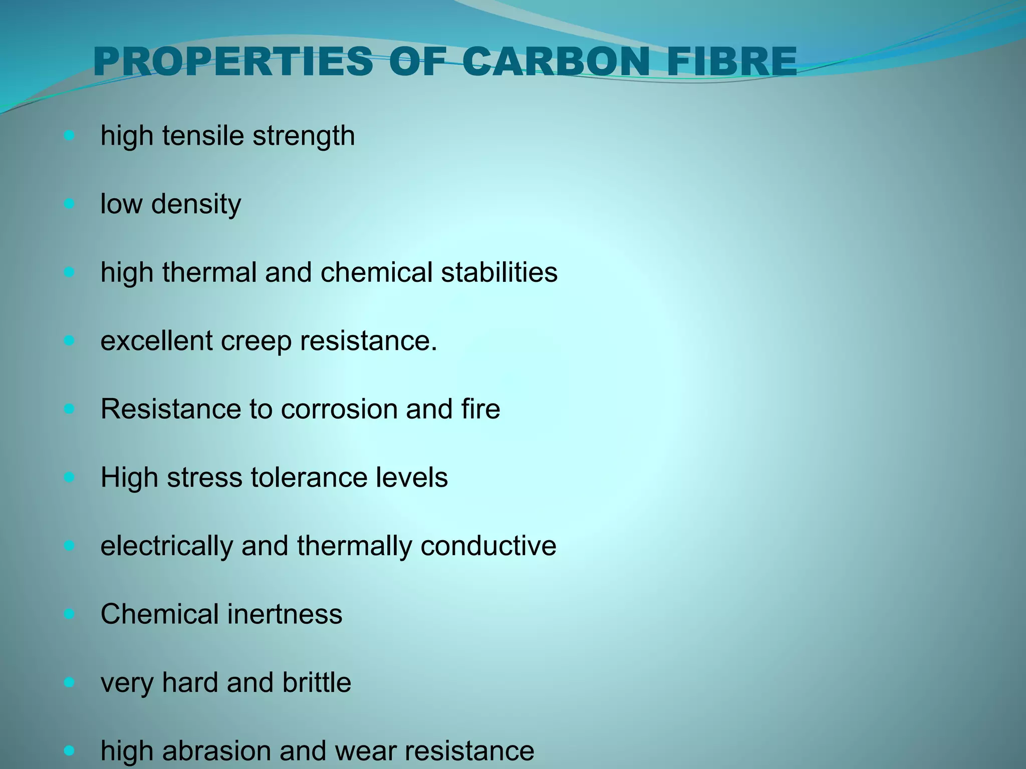 Carbon fibres and its application | PPT