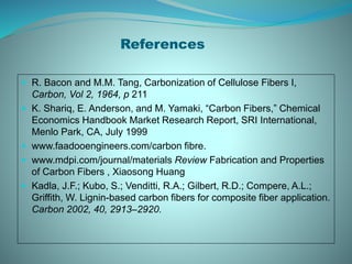 Carbon fibres and its application | PPTX