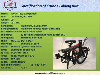 Carbon Folding Bike | PPTX