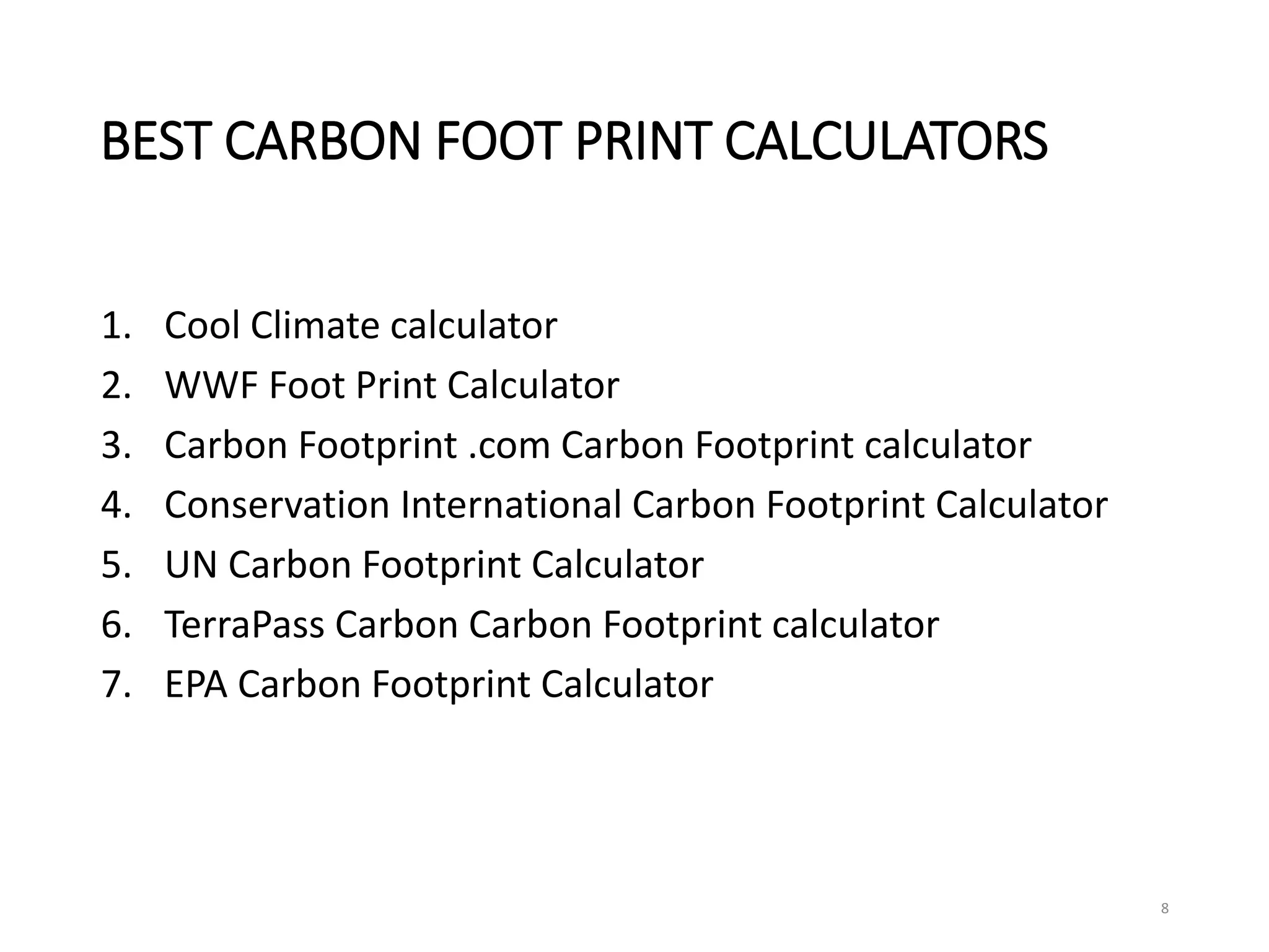 CARBON FOOTPRINT | PPTX