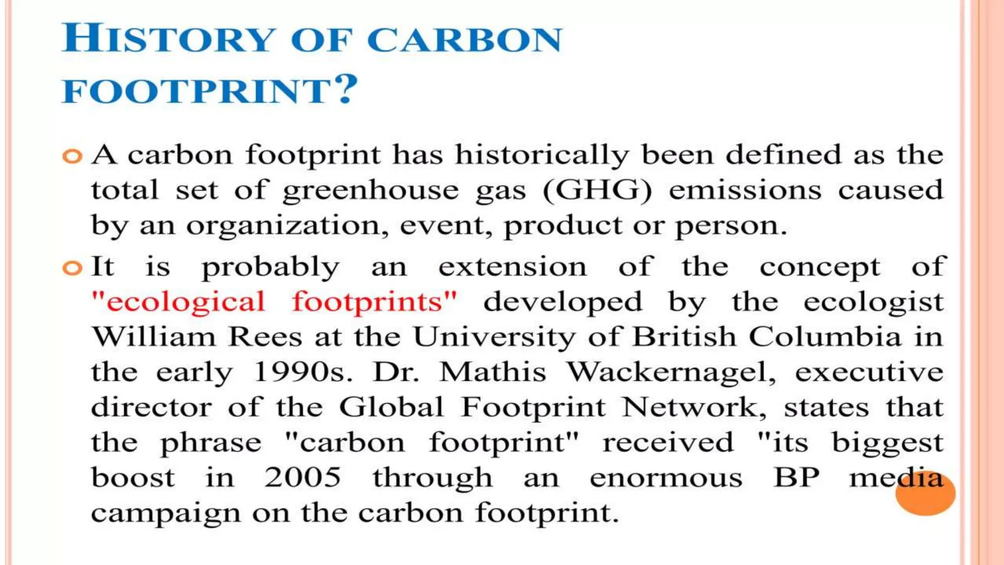 carbon footprint and their effects in ecology | PPT
