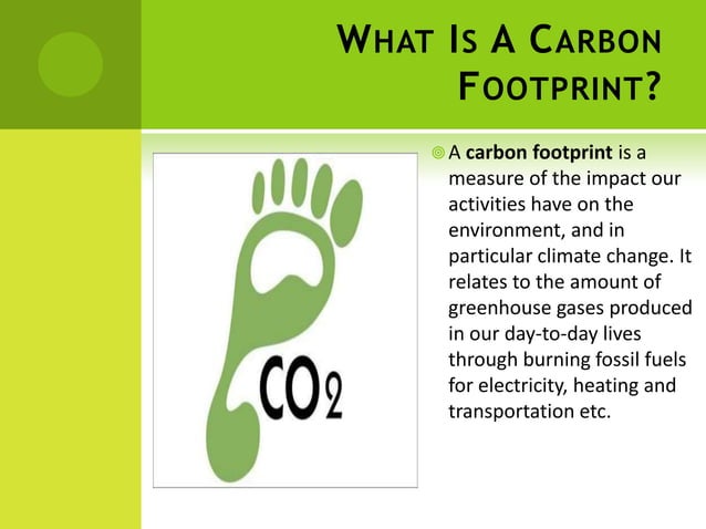 Carbon foot print.ppt