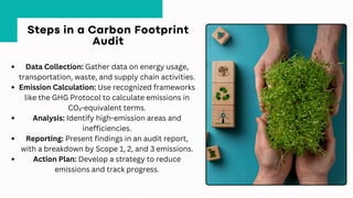 Carbon Footprint Audit A Step Towards Sustainability By Earthood | PDF