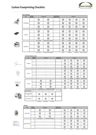 Carbon footprinting checklist | PDF