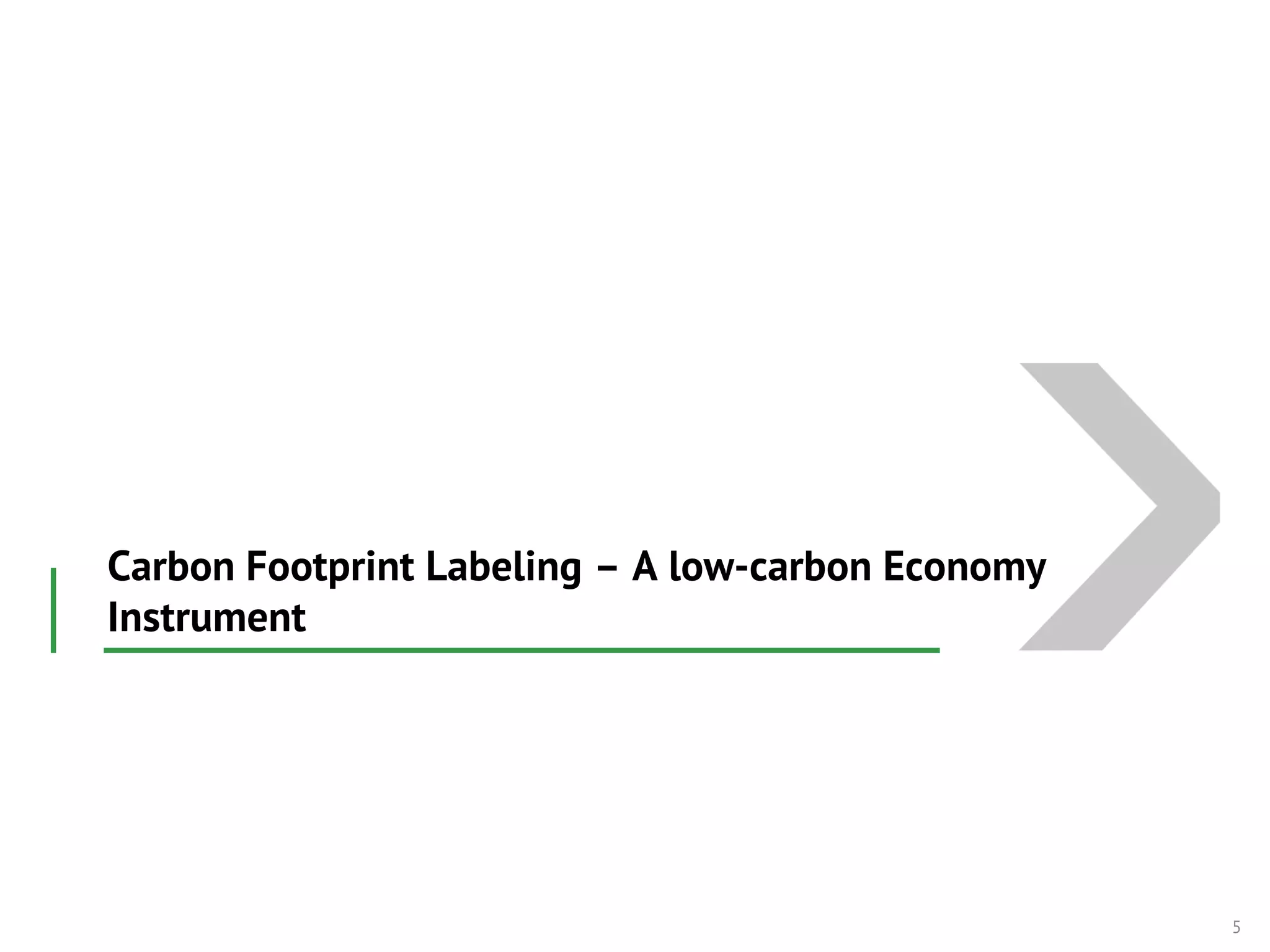 Carbon Footprint Labeling – A low-carbon Economy Instrument | PDF