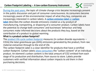 Carbon Footprint Labeling – A low-carbon Economy Instrument | PDF