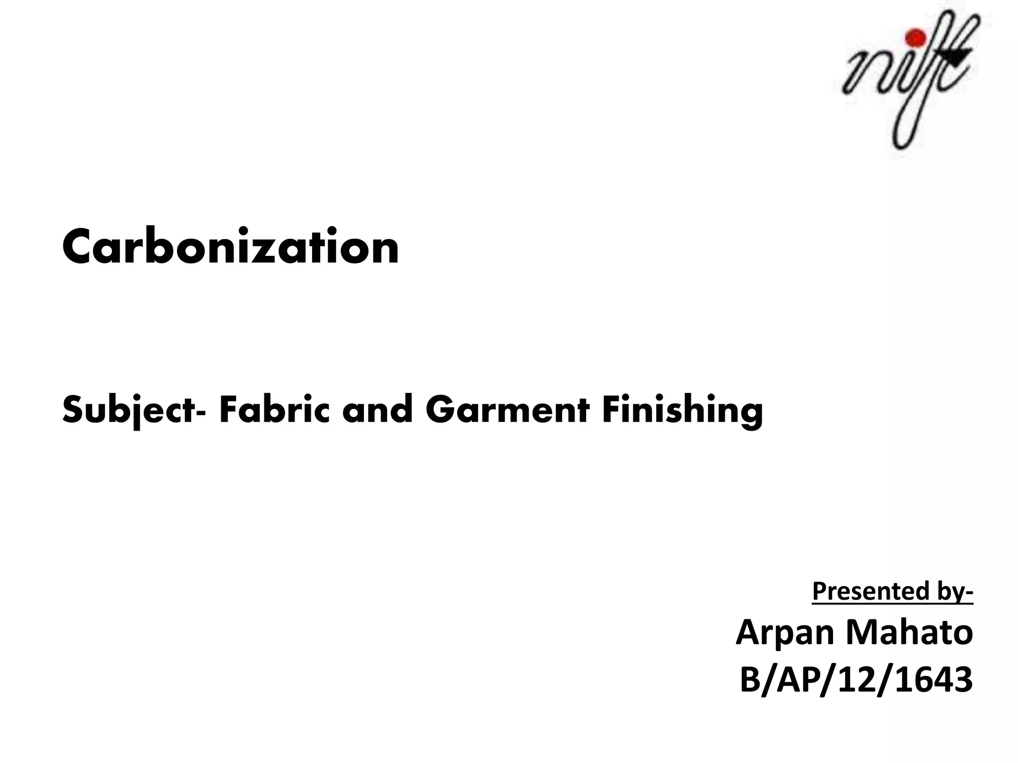 Carbonisation | PPTX