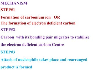 CARBONIUM ION REARRANGEMENT.ppt