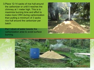 Carbonize rice hull production | PPTX