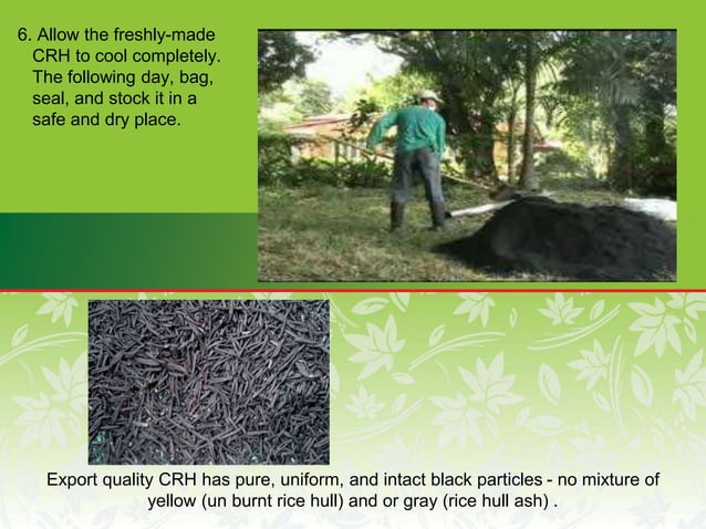 Carbonize rice hull production | PPTX