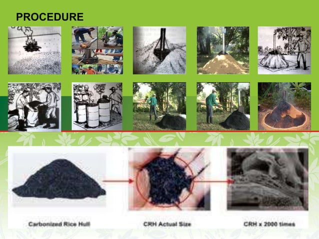 Carbonize rice hull production | PPTX