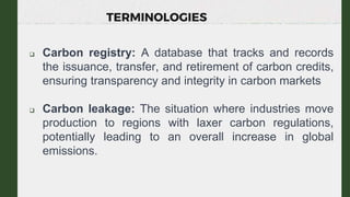 Carbon Market Meaning and its System ..pptx