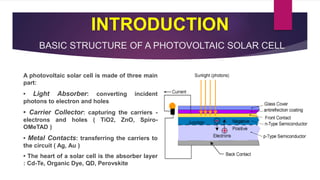CARBON MATERIALS FOR ENHANCING CHARGE TRANSPORT IN THE ADVANCEMENT OF ...
