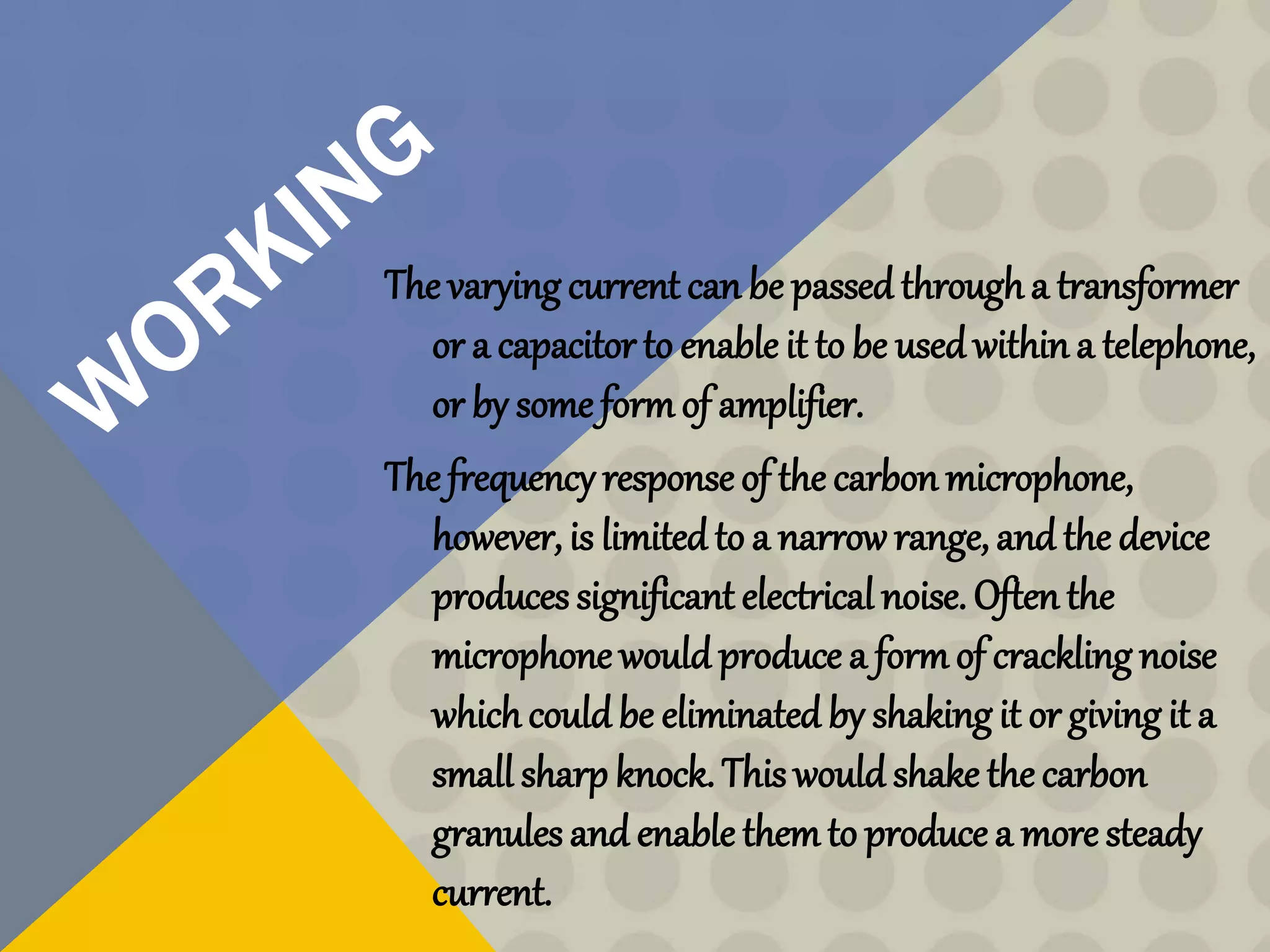 Carbon microphone | PPTX