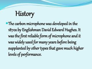 Carbon microphone | PPTX