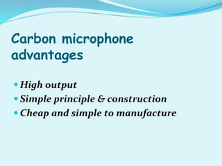 Carbon microphone | PPTX