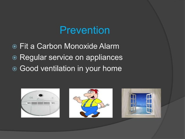 Carbon monoxide | PPTX | Home & Garden