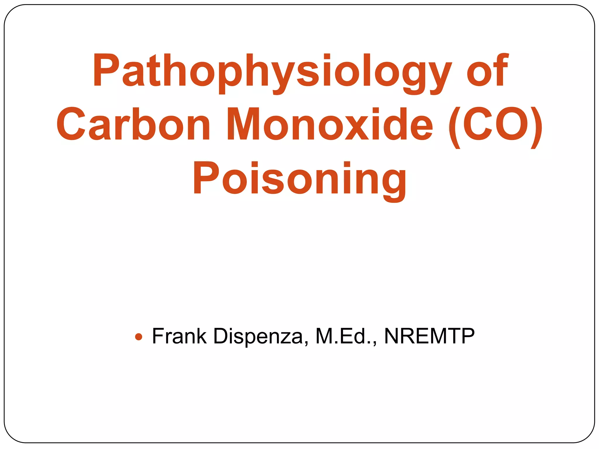 Carbon monoxide | PPTX
