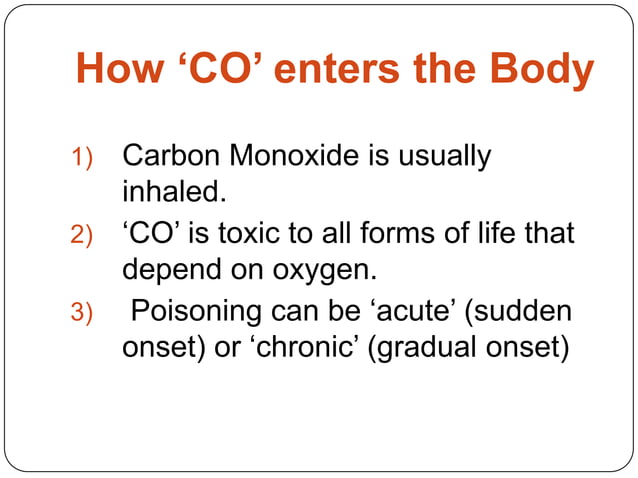 Carbon monoxide | PPT