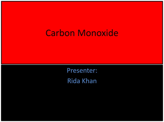 Carbon monoxide | PPT