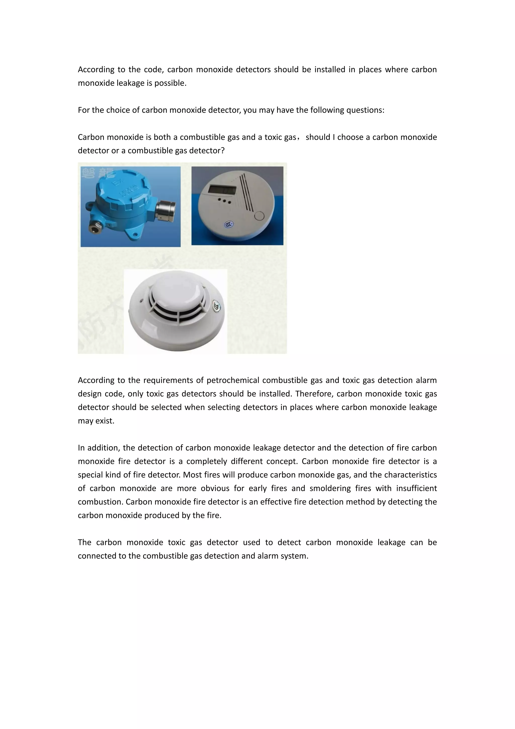 carbon monoxide detection system | PDF
