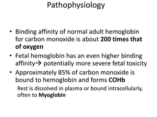 Carbonmonoxide poisioning and Its management | PPTX