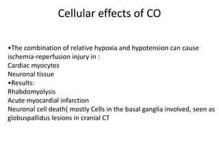 Carbonmonoxide poisioning and Its management | PPTX