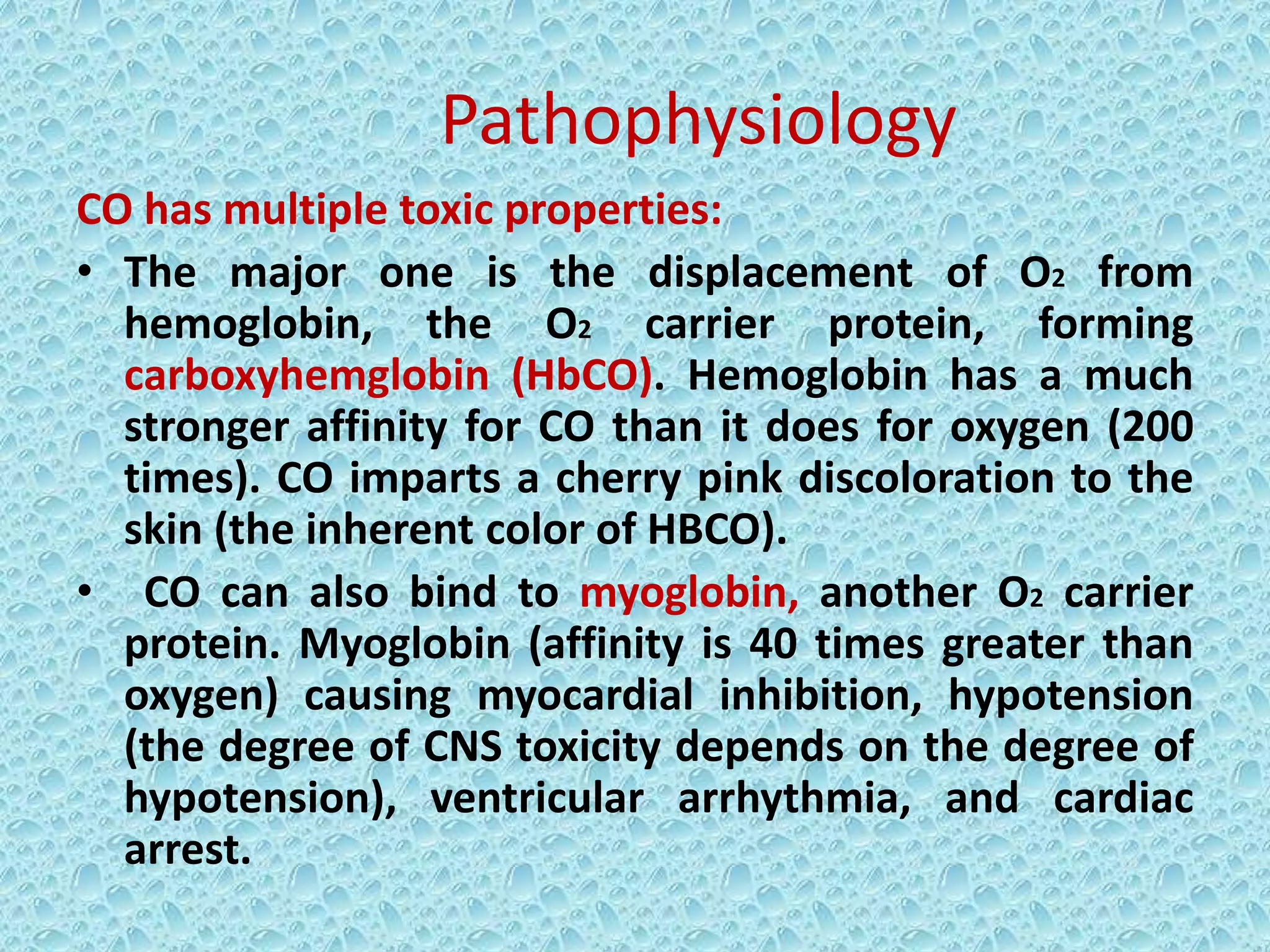Carbon monoxide poisoning | PPTX