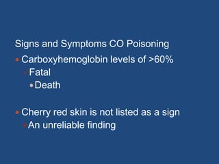 Carbon monoxide poisoning. h y aung | PPTX