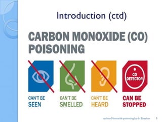 Carbon monoxide (asphyxiant) poisoning / silent killer | PPTX