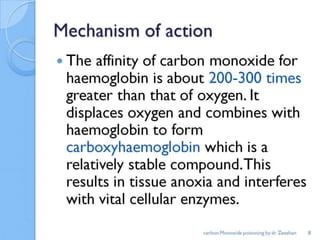 Carbon monoxide (asphyxiant) poisoning / silent killer | PPTX