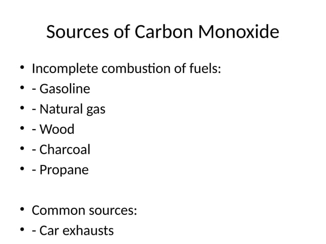 Carbon_Monoxide_Poisoning , silent killer: Co poisoning | PPT