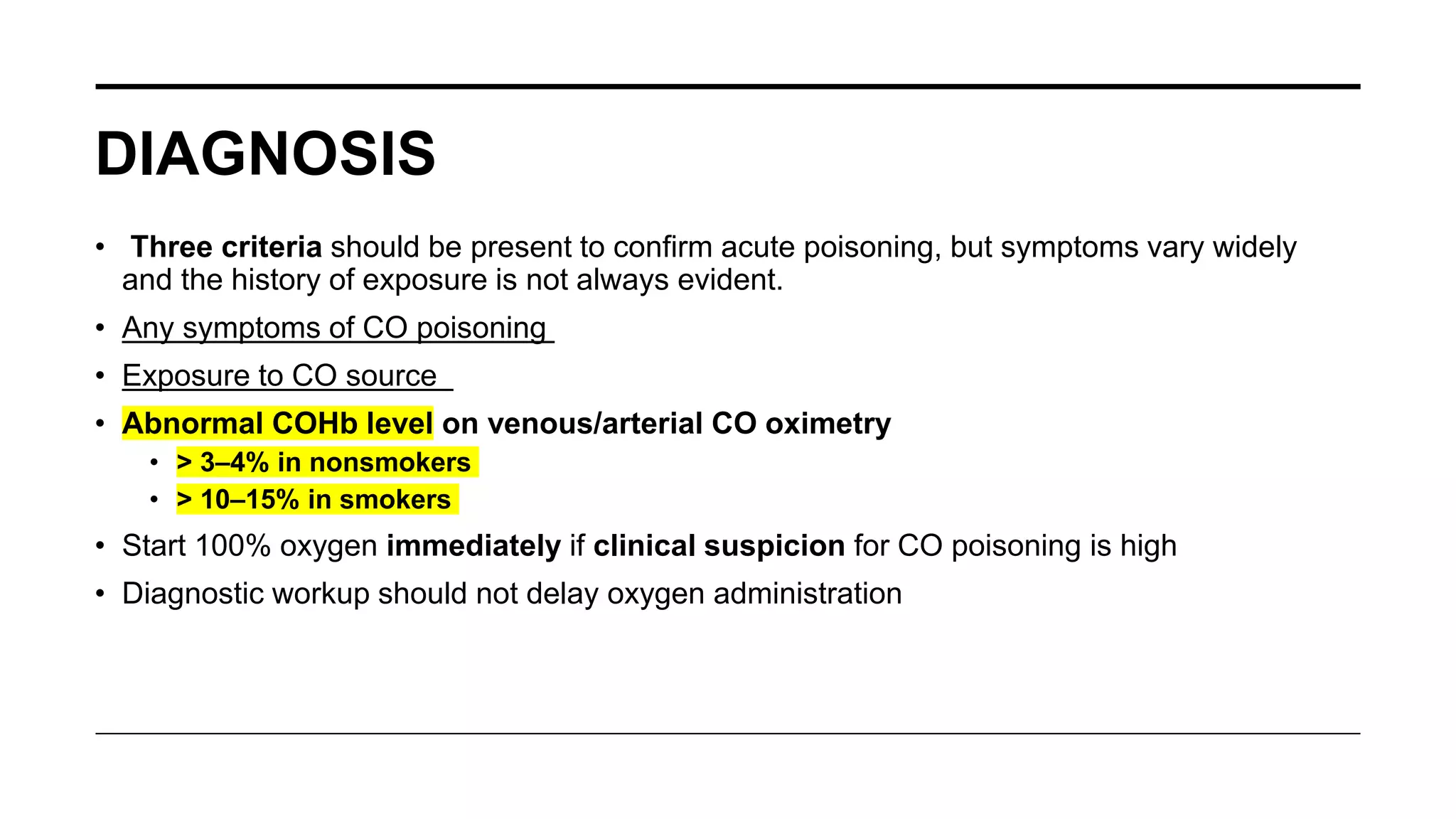 Carbon monoxide poisoning | PPTX