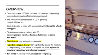 Carbon monoxide poisoning | PPTX
