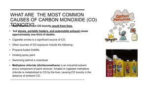 Carbon monoxide poisoning | PPTX