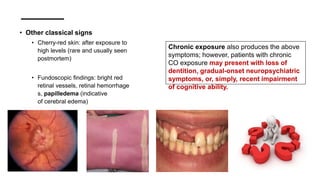 Carbon monoxide poisoning | PPTX