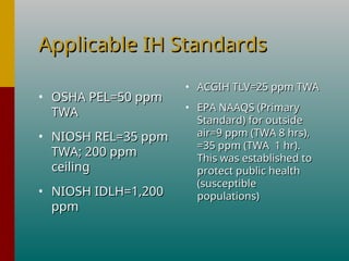 Carbon Monoxide Safety Presentation (PPT) | PPT